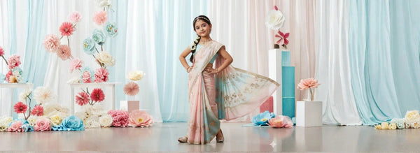 Mini Diva Guide: Saree Styles for Little Girls | Indidha Sarees