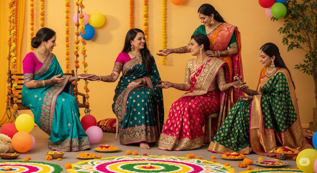 Teej or Rakhi Saree Guide | Sarees for Every Festival at Indidha